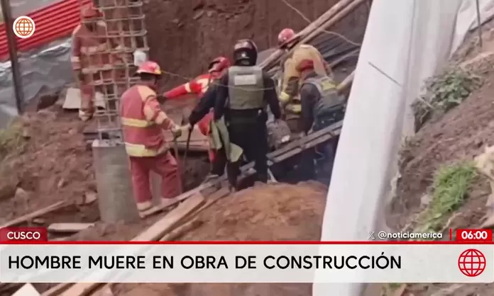Cusco: Obrero muere tras deslizamiento de tierra en obra