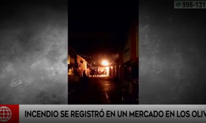 Los Olivos: Incendio se registró en mercado Conzac
