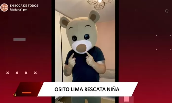 Osito Lima reveló su identidad tras rescatar a menor de edad