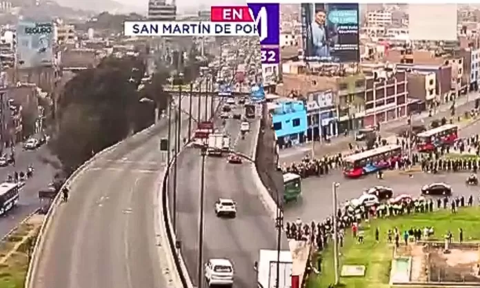 ¿PNP desbloqueó Panamericana Norte tras paro?
