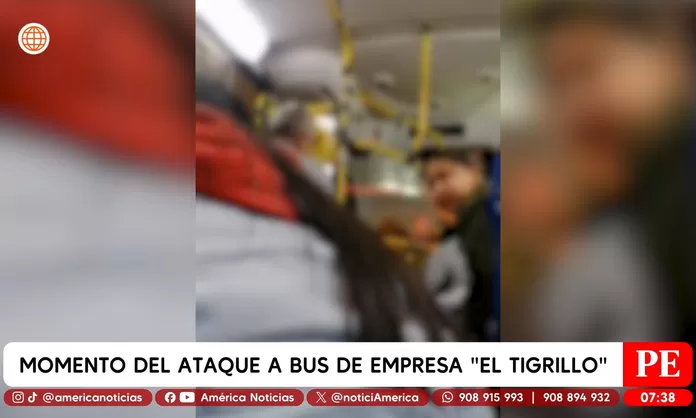 Video muestra ataque a cobrador de bus Tigrillo en SMP