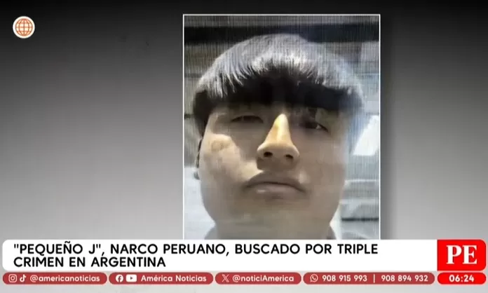 Pequeño J, narco peruano, buscado por crimen en Argentina
