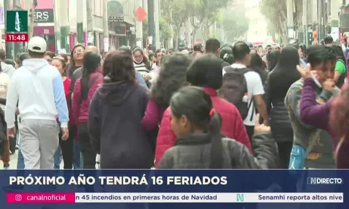 Feriados 2026 Perú: revisa los 16 días festivos oficiales
