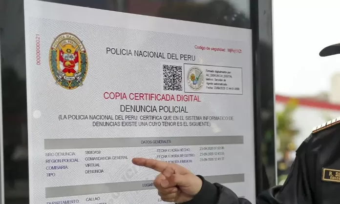 Resolución de la PNP limita acceso a denuncias por 5 años