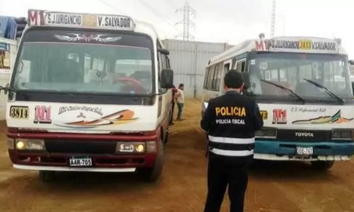 La PNP incautó buses de transporte público que se usaban para asaltos