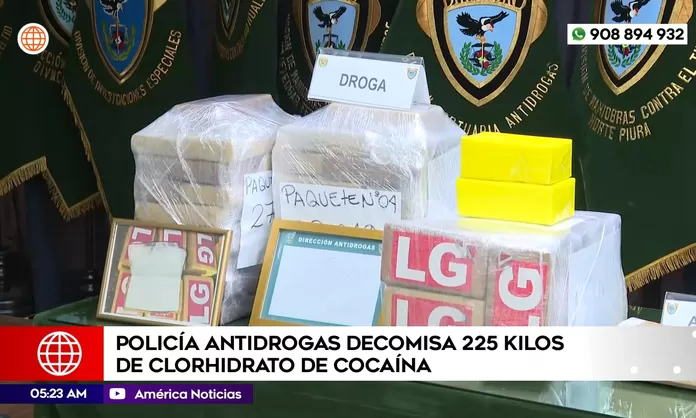 Callao: Policía Antidrogas decomisa clorhidrato de cocaína