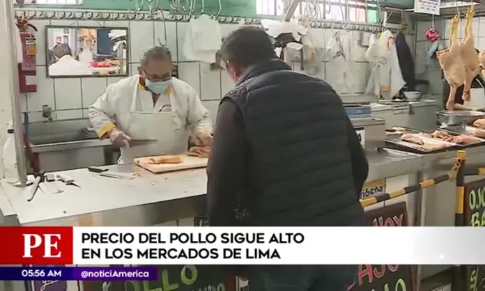 Precio del pollo sigue alto en mercados de Lima
