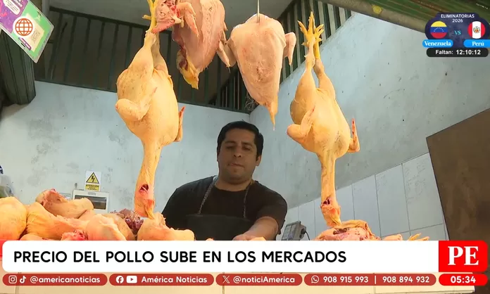 Precio del pollo sube en los mercados