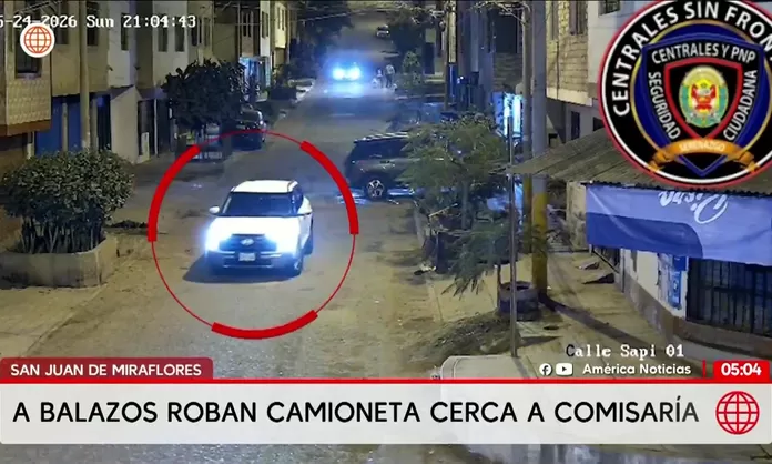 Robo de camioneta en San Juan de Miraflores