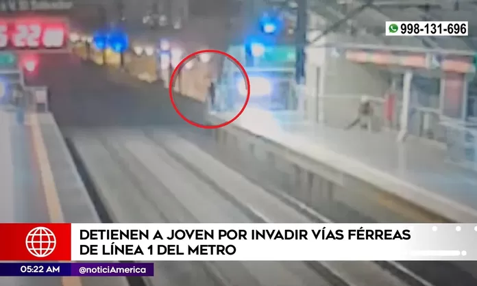 SJL: Joven saltó a la vía férrea del Metro de Lima