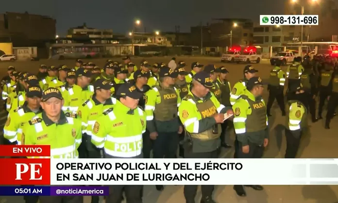 San Juan De Lurigancho Operativo Policial Y Del Ejército En Estado De