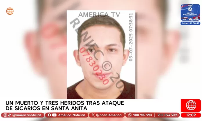 Un muerto tras ataque a balazos de sicarios en Santa Anita