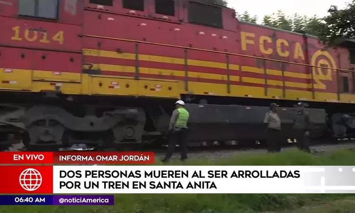 Santa Anita: dos personas murieron tras ser arrolladas por un tren