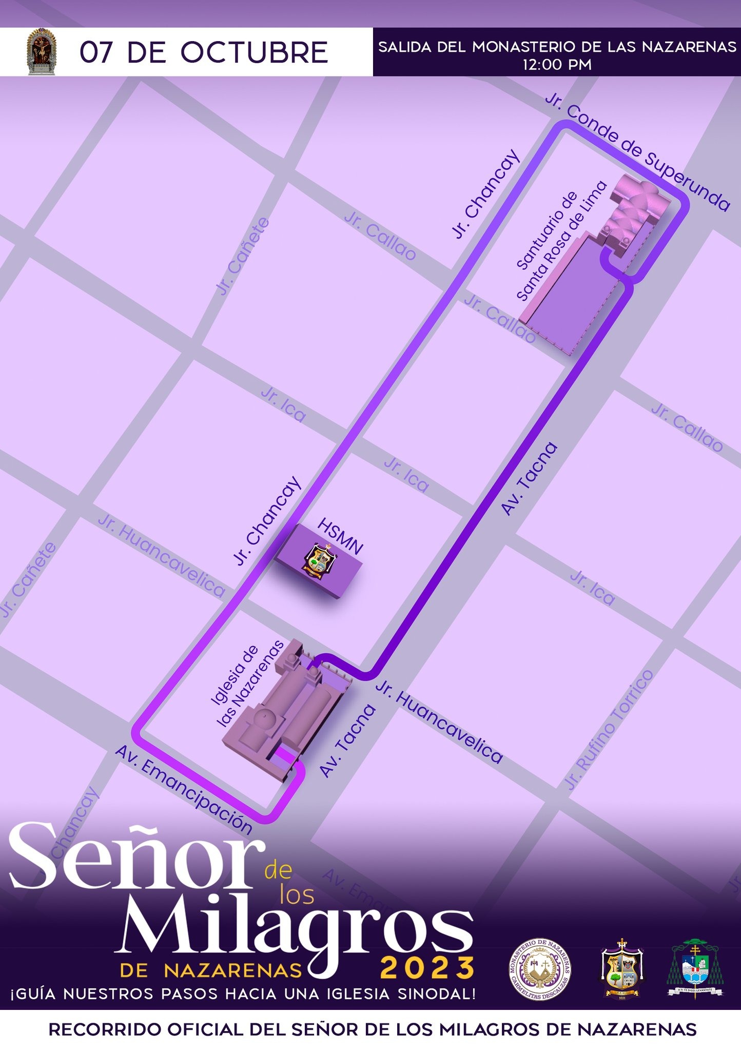 Señor De Los Milagros Anuncian Fechas De Recorridos Y Rutas De La