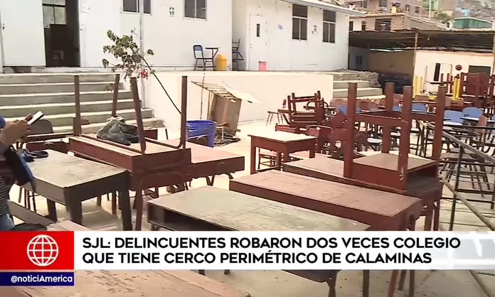 SJL: colegio en malas condiciones fue asaltado dos veces