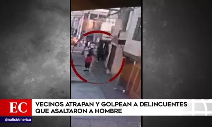Sjm Vecinos Capturan Y Golpean A Delincuentes Que Asaltaron A Hombre