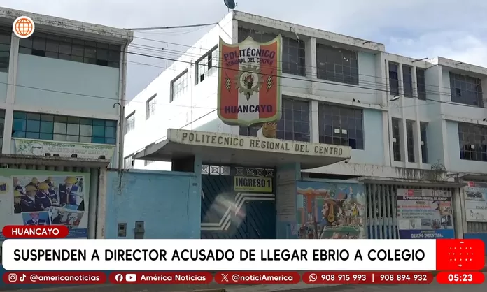 Huancayo: Director acusado de estar ebrio a colegio
