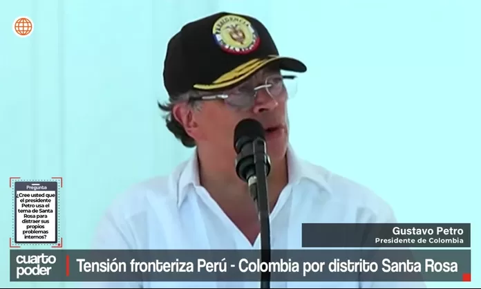 Petro cuestiona soberanía peruana sobre Santa Rosa