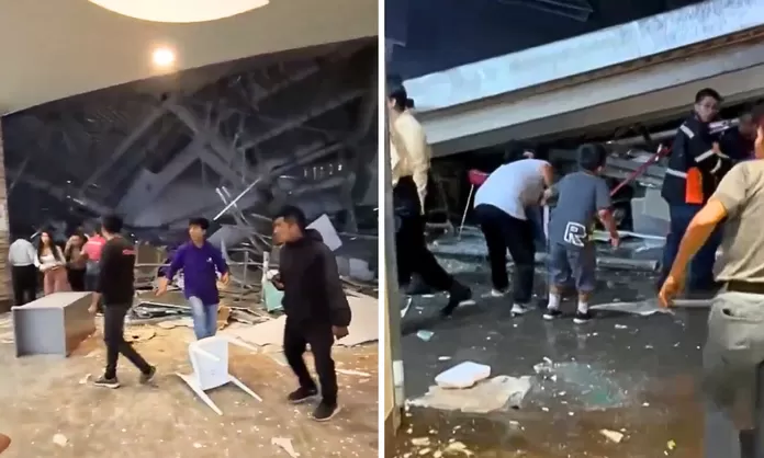 Caída de techo en Real Plaza Trujillo deja varios heridos