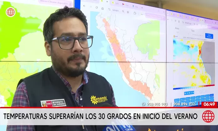Senamhi alerta calor extremo en verano 2026 en Perú