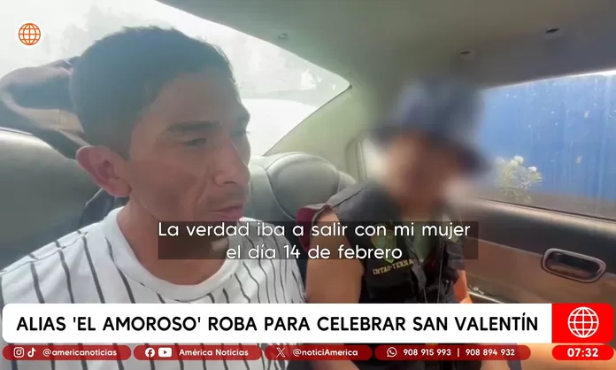 La Victoria: Ladrón roba para celebrar San Valentín