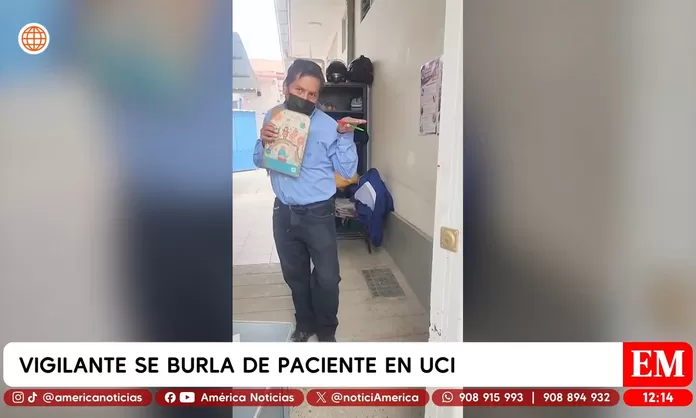 Huancayo: Vigilante de hospital se burló de paciente en UCI