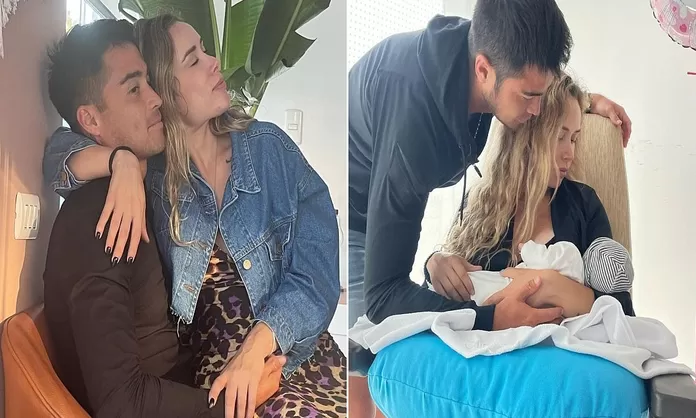 Ale Venturo y Rodrigo Cuba mostraron por primera vez el rostro de su bebé