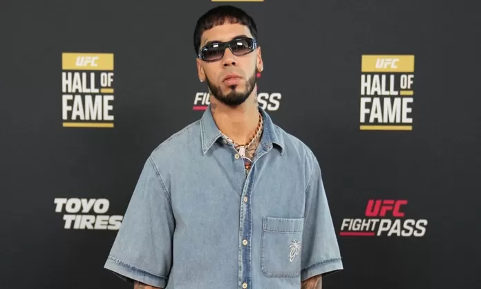 Anuel sufrió fuerte caída durante un concierto