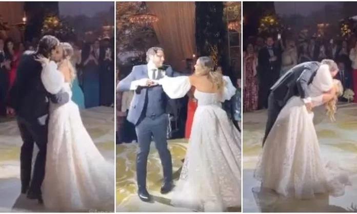 Así fue el primer baile de Ethel Pozo y Julián Alexander como esposos que sellaron con tierno beso