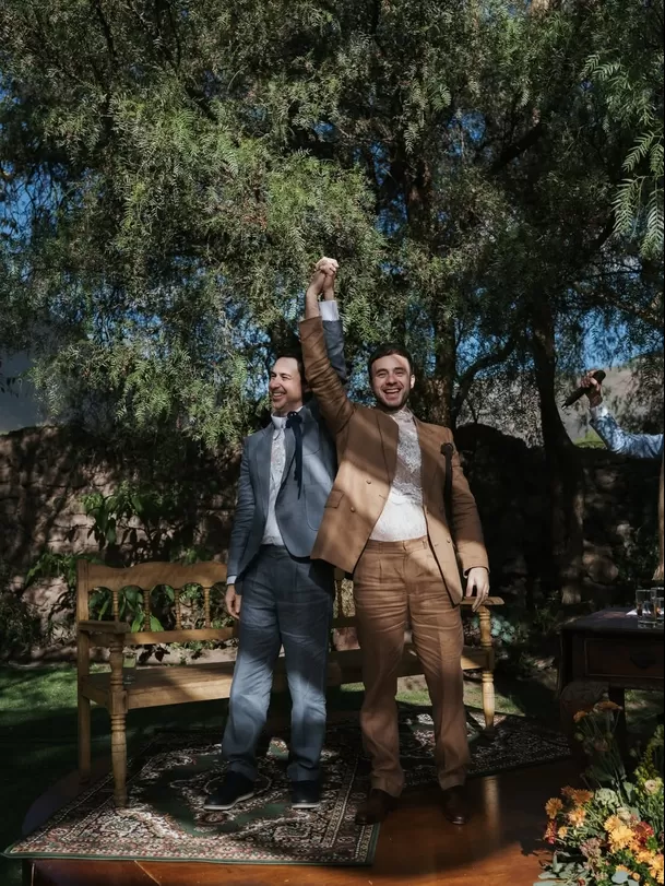 Bruno Ascenzo y Adrián Bello se casan en Cusco