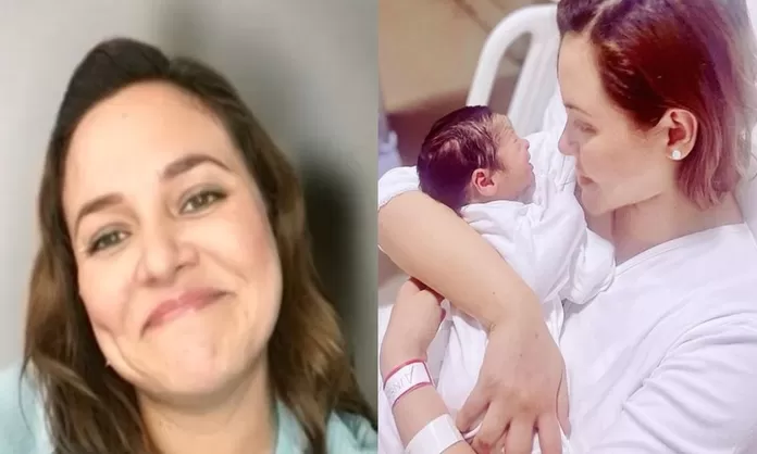 Carla Tello presentó así a su pequeño Mateo
