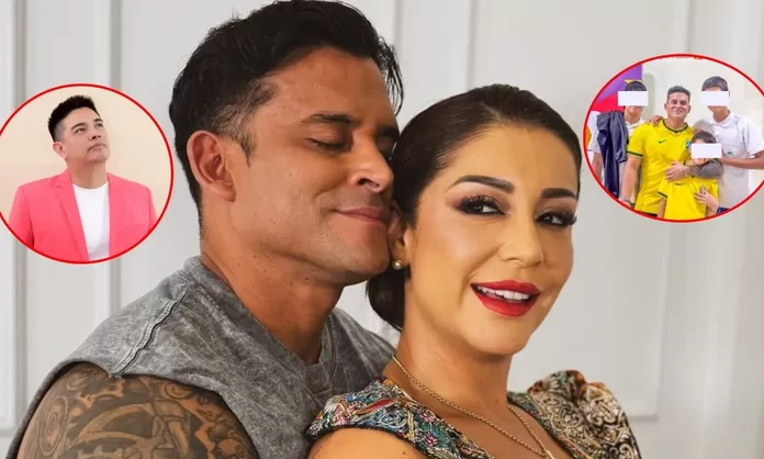 Christian Domínguez asiste a actuación de hijos con Karla