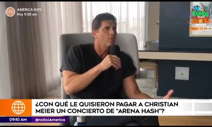 Christian Meier: ¿Con qué le quisieron pagar por un concierto de Arena Hash?
