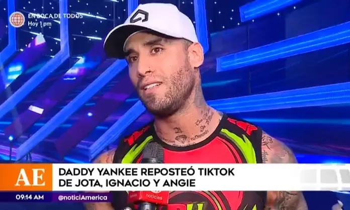 Daddy Yankee reposteó TikTok de Jota Benz, Ignacio Baladán y Angie Arizaga
