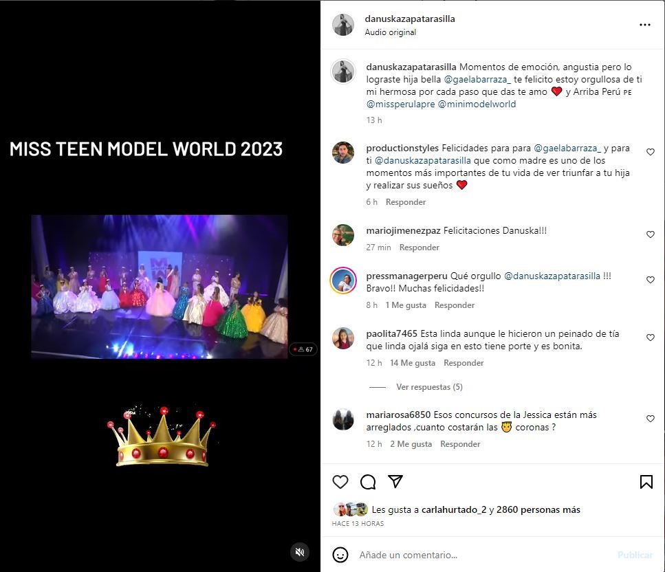 Gaela Barraza fue coronada como Miss Teen Model World - América Noticias