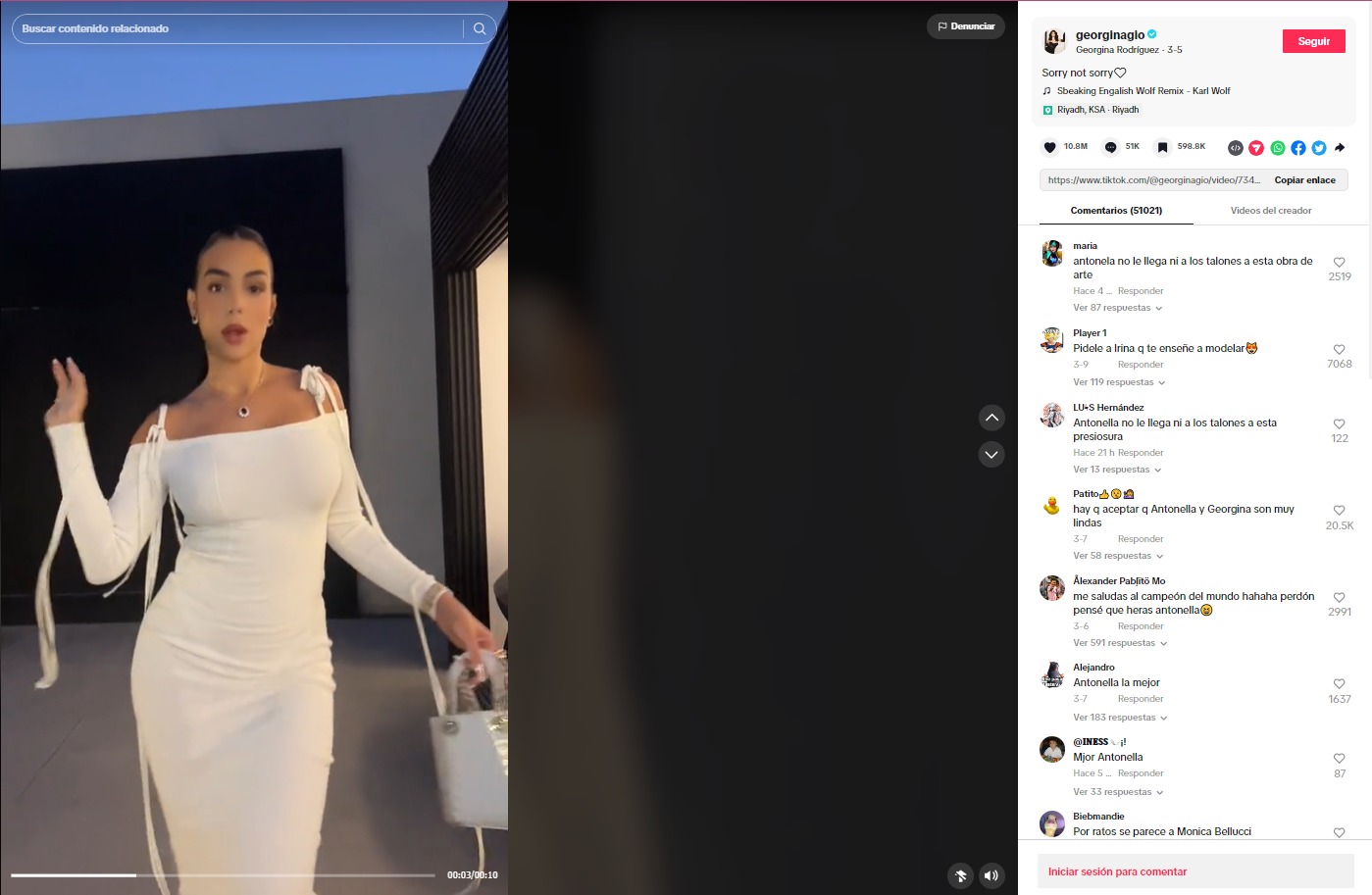 Georgina Rodríguez rompe récords con sexy video en TikTok - América ...