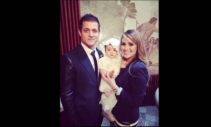 Gino Pesaressi: así se celebró el bautizo de la pequeña Gia