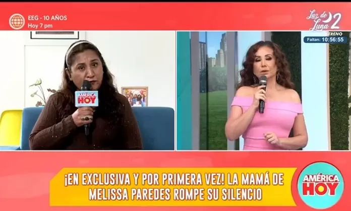 Janet Barboza hizo esta fuerte revelación a la madre de Melissa Paredes ...