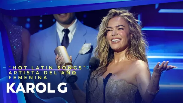 Karol G destacó en los Premios Billboard y se llevo premios