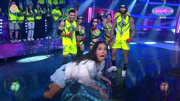 Katia Palma sufrió bochornosa caída al celebrar victoria