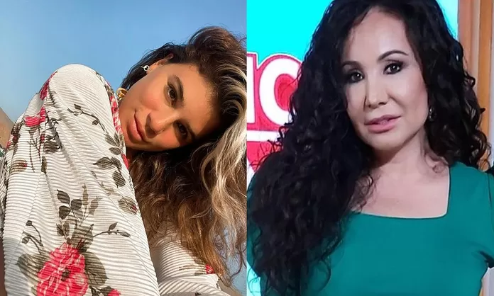 Macarena Vélez se molestó con Janet Barboza en vivo: “Si salgo o no, es ...