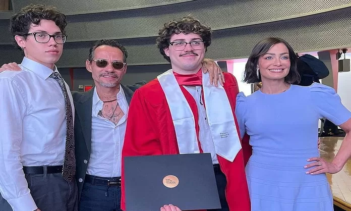 Marc Anthony y Dayanara Torres celebraron así la graduación de su hijo ...