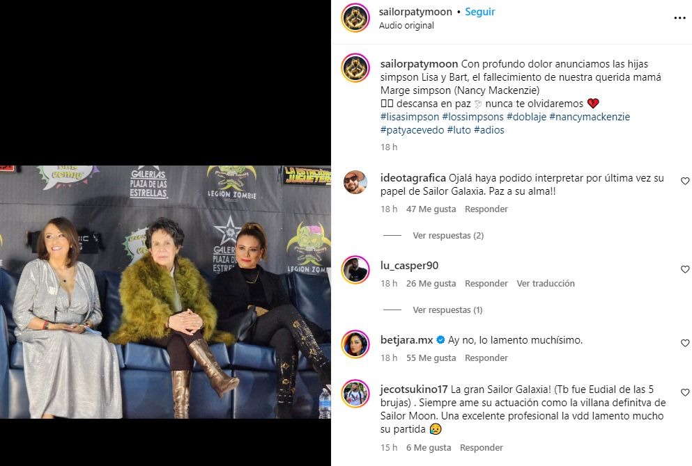 Murió Nancy Mackenzie, la voz de Marge Simpson - América Noticias