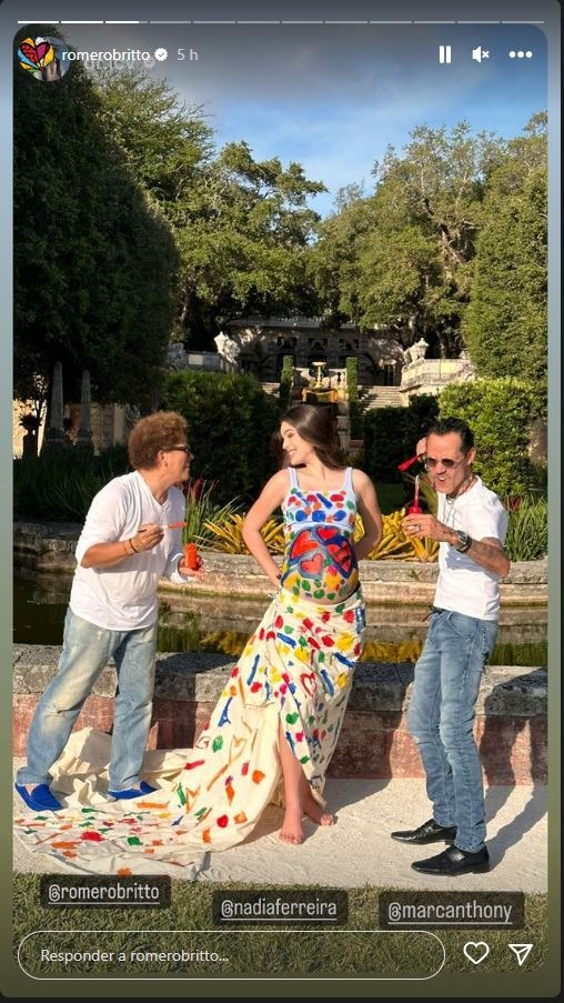 Nadia Ferreira se convirtió en el lienzo vivo del famoso pintor ...