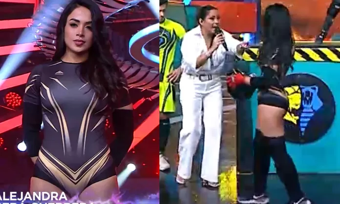 Onelia Molina y su rostro tras ser elegida como guerrera