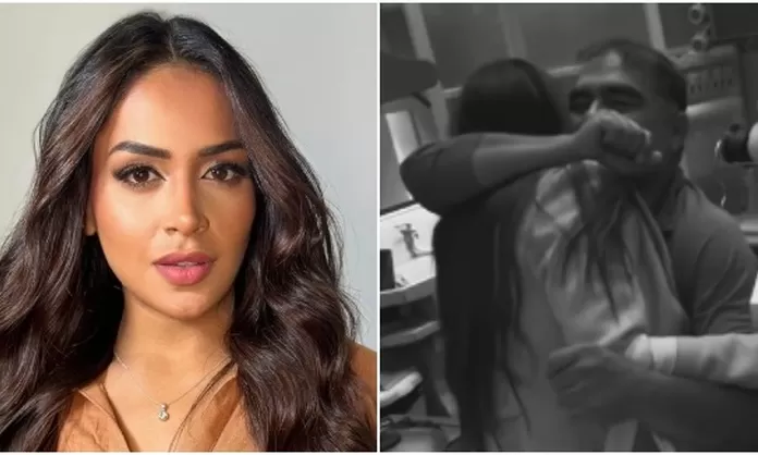 Onelia Molina se reencontró con su padre en Arequipa