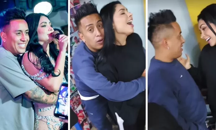 Pamela Franco en besos y abrazos con Christian Cueva