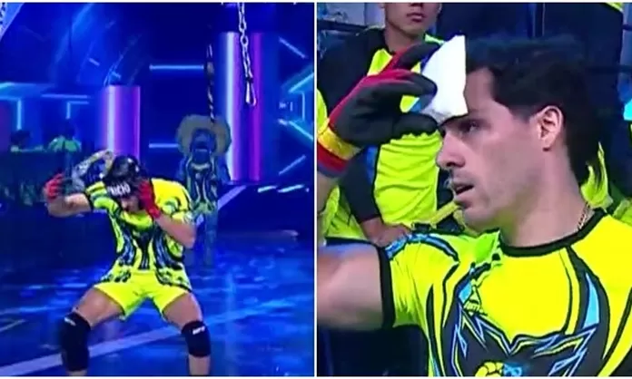 Patricio terminó llorando al caerle martillo en la cara