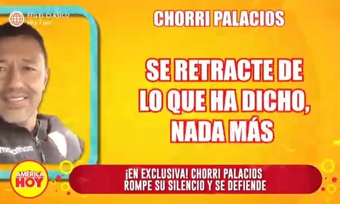 La respuesta de Roberto ‘Chorri’ Palacios a Maribel Meza