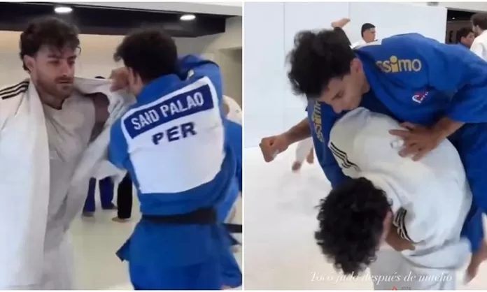 Said y Austin Palao pelearon en combate de judo